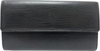 Louis Vuitton Portefeuille Long Pre-owned (Bi-pli) - Femme - Pre-owned - Noir - Taille: ONE Size