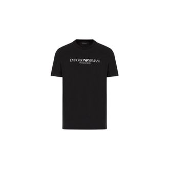 Emporio Armani Homme, Tops, Noir, Taille: 3XL T-Shirt
