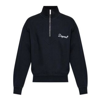 Dsquared2 Sweatshirt mit Logo - - Sweatshirts & Hoodies - Damen - Schwarzk - XL