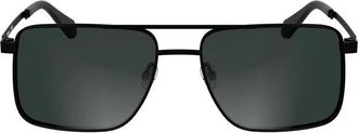 Calvin Klein Homme, Accessoires, Noir, Taille: ONE Size Metal Sunglass