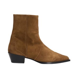 Aeyde Femme, Chaussures, Brun, Taille: 40 EU Hester Bottes de cowboy en daim