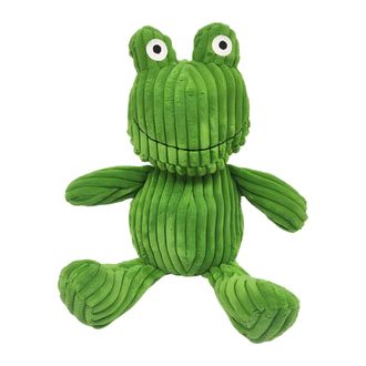 Relaxdays T&uuml;rstopper Frosch, Baumwolle & Sand, dekorativer T&uuml;rpuffer f&uuml;r Boden, T&uuml;rsack Tier HxD: 30 x 10 cm, 1kg, gr&uuml;n