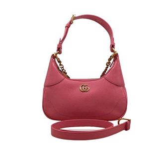 Gucci Small Pink Leather Aphrodite Shoulder Bag
