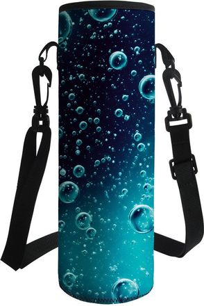 Hugs Idea UOIMAG Wasserblasen-Flaschen-Tasche, Neopren, isoliert, für Outdoor-Sport, Wasserflasche, Schultergurt, Tasche, kleine Größe, 500 ml