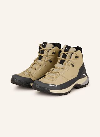 Salewa Wanderschuhe Puez Leather Mid Ptx beige