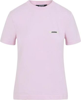 Jacquemus Femme, Tops, Rose, Taille: 38 FR T-shirt Grosgrain
