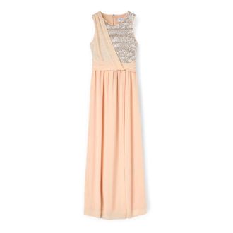 Motivi Langes Peplum-Kleid mit komplett paillettenbesetztem Oberteil - - Dresses - Damen - Rosa - S