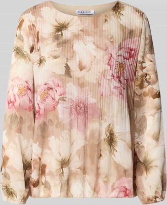 Zabaione Regular Fit Bluse mit Plisseefalten Modell An44nii