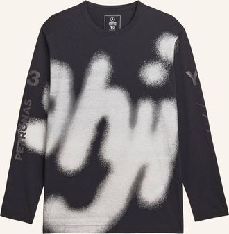 Yohji Yamamoto Y-3 Mercedes - Amg Petronas Formula 1 Team Yohji Grafik-Longsleeve schwarz