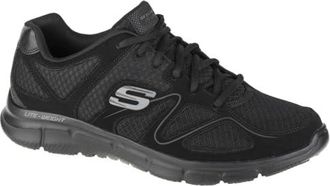 Skechers Satisfaction 58350-bbk, Sneakers Basses Homme, Noir (Black 58350-Bbk), 42 EU