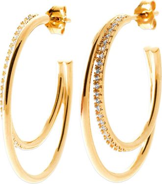 Brillaxis Cr&eacute;oles double boucle empierr&eacute;e