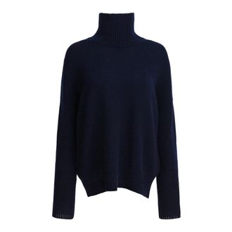 Lisa Yang Blaue Kaschmir-Strickpullover Sweater - - Knitwear - Damen - Blau - XS