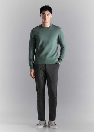 Mango Pull confort extensible vert for&ecirc;t - Homme - XL - MANGO MAN