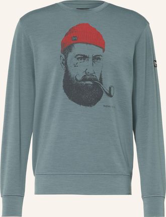 super.natural Sweatshirt Sailor Mit Merinowolle blau