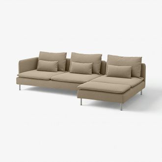 IKEA S&Ouml;DERHAMN 4er-Sofa mit R&eacute;camiere
