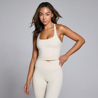 MyProtein D&eacute;bardeur dos nageur &agrave; bretelles MP Tempo pour femme - Sable du d&eacute;sert - XXL