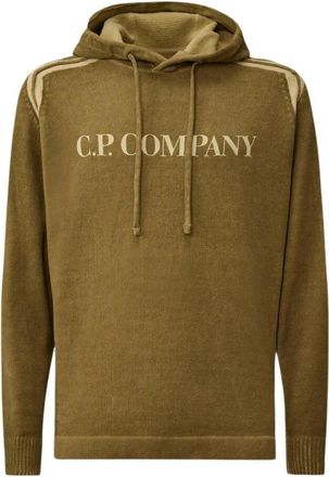 C.P. Company C.p. Company, Homme, Sweatshirts et sweats &agrave; capuche, Vert, Taille: S Maglia 100% Cotone