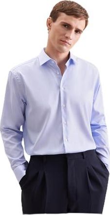 Seidensticker Herren Business Hemd Chemise, Bleu, 44 cm Hommes