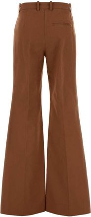 Chlo&eacute; Cotton Trousers - Brown