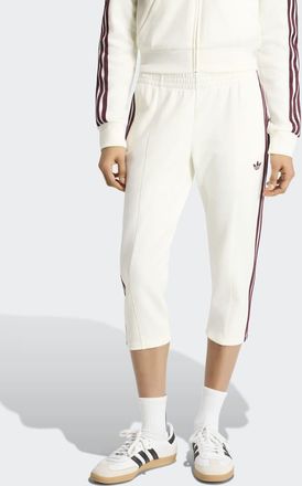 adidas Originals Superstar - Pantalon de surv&ecirc;tement raccourci - Blanc cass&eacute;