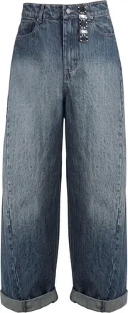 Souvenir Jean Large & &Eacute;vas&eacute; - Femme - Jeans - Bleu - Taille: 38 FR