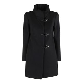 Fay Romantischer Wollmantel mit Empire-Linie - - Coats - Damen - Schwarzk - XL