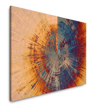 Paul Sinus Art Abstraktes Gem&auml;lde 150 x 100 cm Inspirierende Fotokunst in Museums-Qualit&auml;t f&uuml;r Ihr Zuhause als Wandbild auf Leinwand in XXL Format