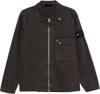 Stone Island Surchemise - Homme - Vestes - Brun - Taille: XL