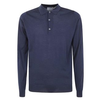 John Smedley Belper Shirt LS - - Knitwear - Herren - Schwarzk - XL