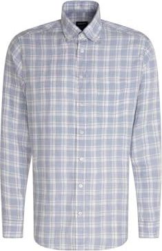 Seidensticker Chemise &agrave; Manches Longues Slim fit, Bleu Clair, 42 Homme