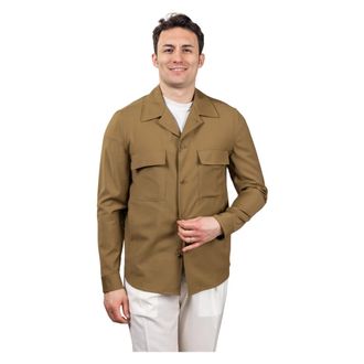 BRIGLIA 1949 Homme, Vestes, Vert, Taille: XL John Overshirt