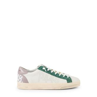 P448 Baskets &agrave; bandes contrastantes en cuir