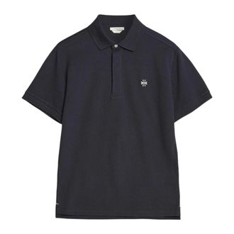 Jacob Cohen Polo en piqu&eacute; de coton - Homme - Tops - Bleu - Taille: L
