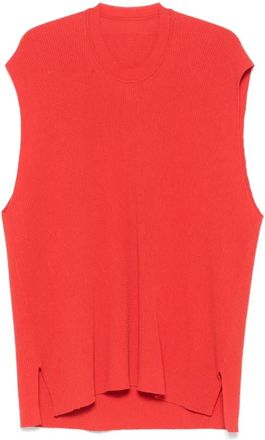 Issey Miyake Homme, Tops, Rouge, Taille: ONE Size Hauts sans manches