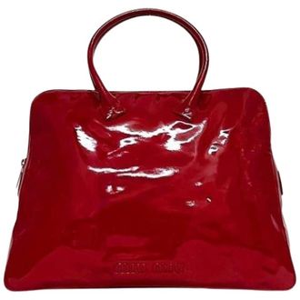 Miu Miu Pre-owned Cuir sacs-main - Femme - Pre-owned - Rouge - Taille: ONE Size