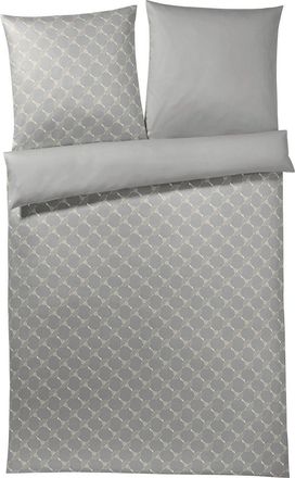 Joop Joop, Mako-Satin-Bettwäsche, Kornblumen-Muster mit nuancierten Farben 155x220 + 1x 80x80 sand