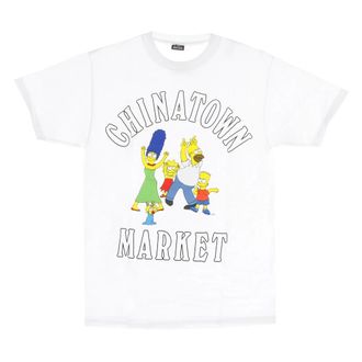Market Die Simpsons Wei&szlig;e Familien-Tee - - Tops - Herren - Wei&szlig; - L