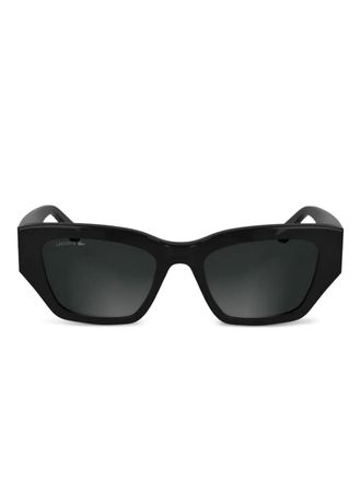Lacoste lunettes de soleil &agrave; monture g&eacute;om&eacute;trique - Noir