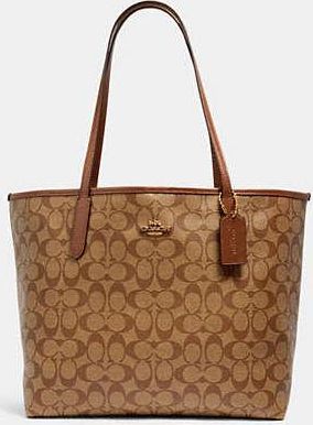 Coach City Tote Aus Charakteristischem Canvas