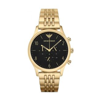 Emporio Armani Homme, Accessoires, Jaune, Taille: ONE Size Montre Chronographe Classique