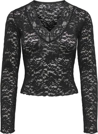 Only Onlnikka L/S Lace Top JRS Noos