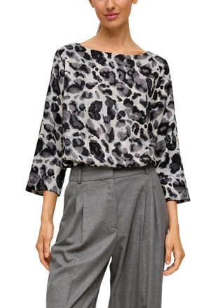 s.Oliver Gemusterte Bluse aus Jacquard