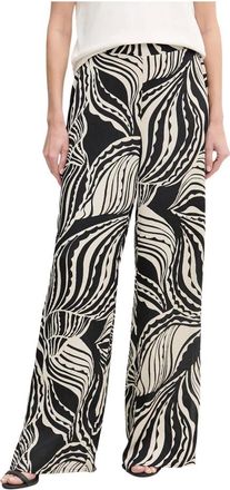 Joseph Ribkoff Femme, Pantalons, Noir, Taille: 44 FR Pantalon Large Imprim&eacute; Abstrait