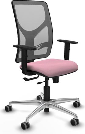 Piqueras y Crespo Schreibtischstuhl mit 1D-Armlehnen, h&ouml;henverstellbare Lendenwirbelst&uuml;tze, ausgestattet mit Syncro/Traslack und Schneideschaum, mit Rollen von 65 mm, P