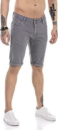 Red Bridge Jean Shorts pour Homme Denim Pantalons Courts Bermuda Gris W32