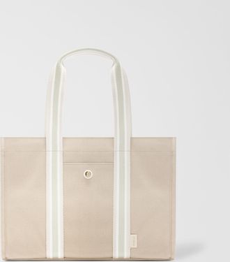 Furla Duna Tote-bag L Toni Naturale Mehrfarbig Canvasstoff + Gestreifter Stoff Damen