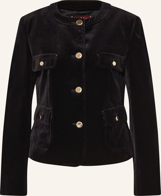 Max Mara Max Mara Studio Kastenjacke Ilex Aus Samt schwarz