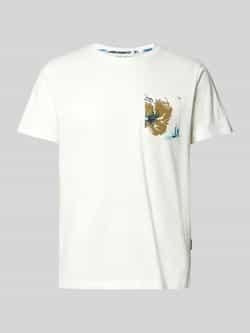 Blend T-Shirt mit geripptem Rundhalsausschnitt Modell BHJEM