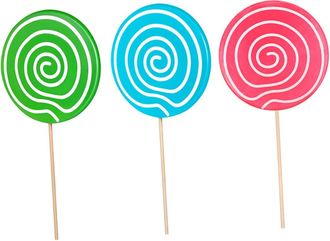 SOLUSTRE 3st&uuml;cke Lutscher-Modell Aus Hochwertigem Material Realistische Foto-Requisite Formstabil Und Farbecht Charmante Dekoration F&uuml;r Party Oder Zuhause