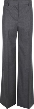 Stella McCartney Femme, Pantalons, Gris, Taille: 40 FR Pantalon &Eacute;vas&eacute; Taille Basse